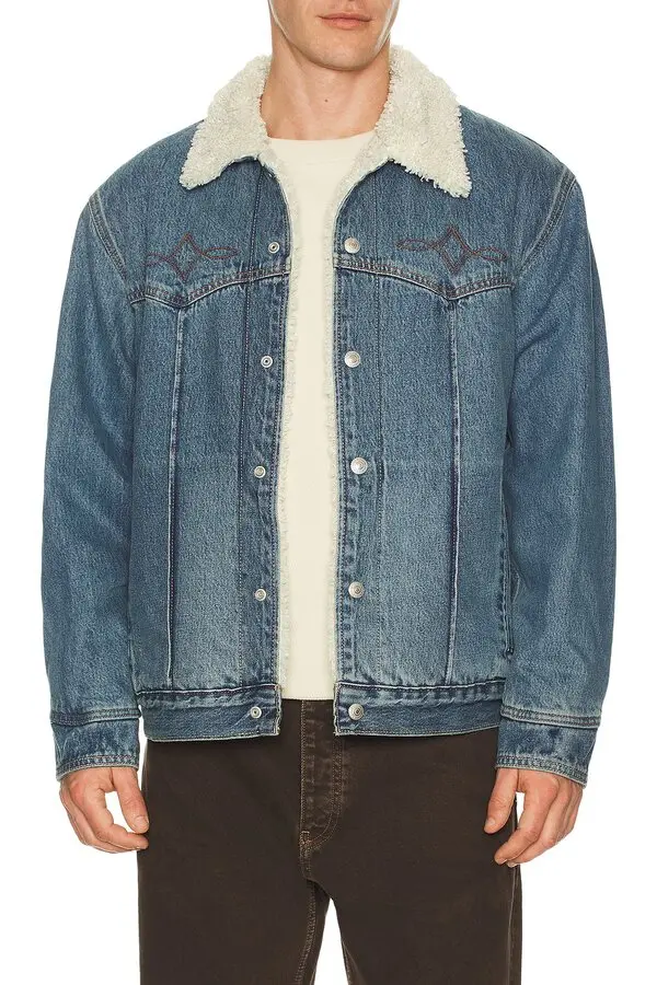 LEVI'S Western Sherpa Trucker Jacket - Open Sail