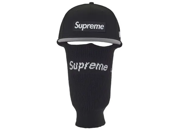 Supreme New Era Box Logo 59fifty Balaclava Cap - Black