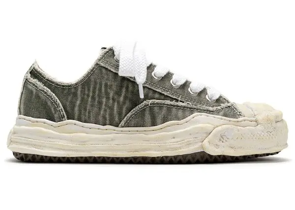 Mihara Yasuhiro Hank Og Sole Bleachwash Denim Canvas Low - Grey