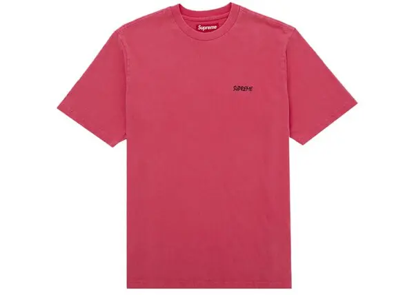 Supreme Washed Short Sleeve Top - Red