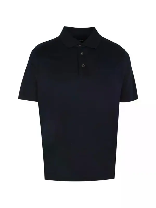Pal Zileri Button Polo Shirt - Blue