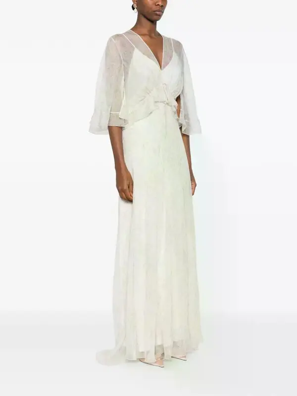 Alberta Ferretti Floral-print Maxi Dress