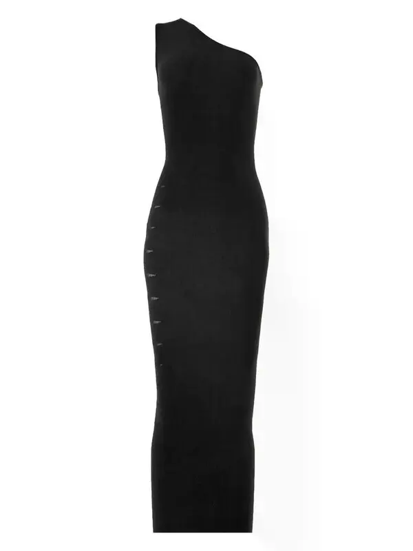 Wolford One-shoulder Slash Dress - Black
