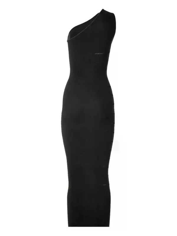 Wolford One-shoulder Slash Dress - Black