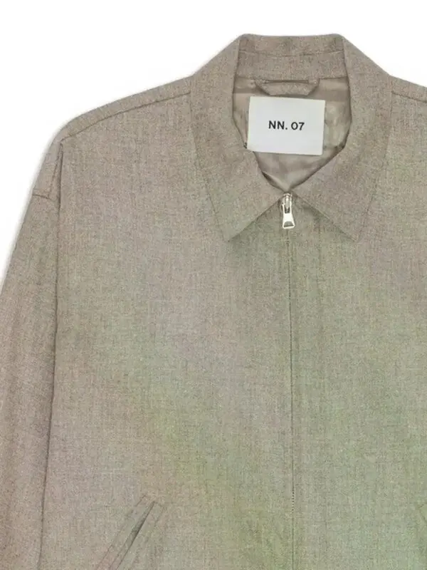 Nn07 Petrus Zip Collar Jacket - Neutrals