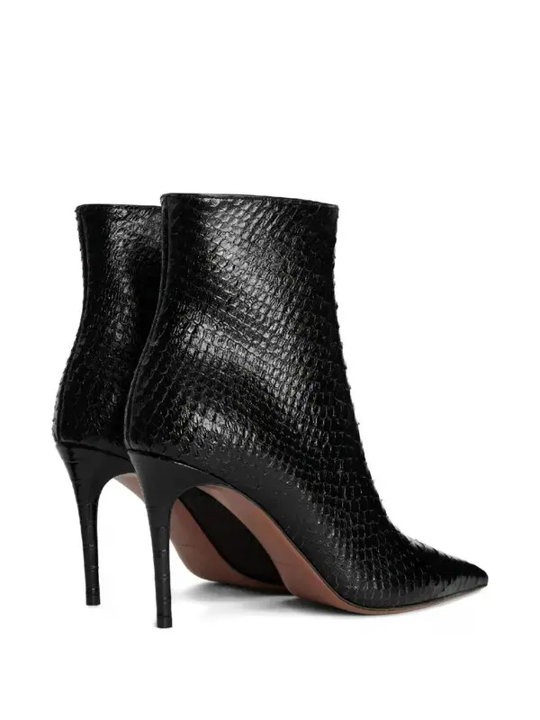 Paris Texas Vera Snake-effect Stiletto Boots