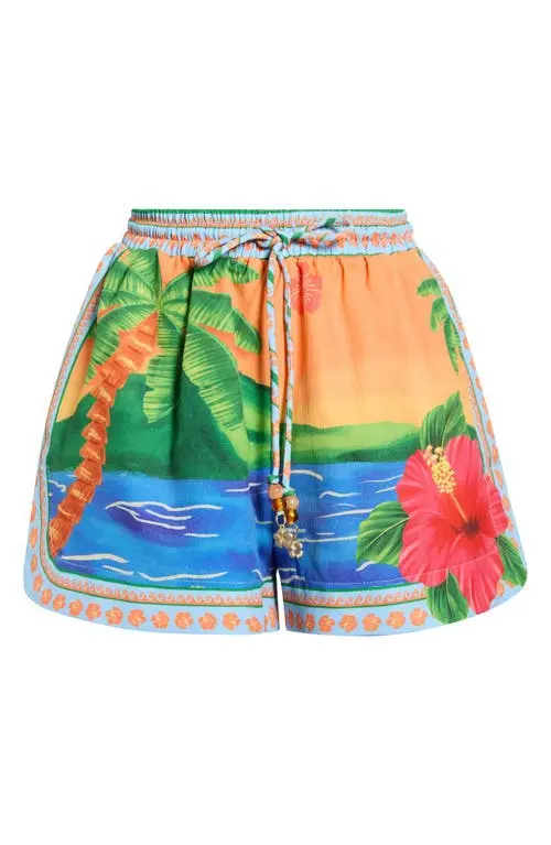 KULANI KINIS Printed Cover-up Shorts