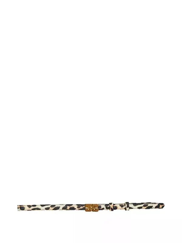 GANNI Kat Printed Belt - Neutrals