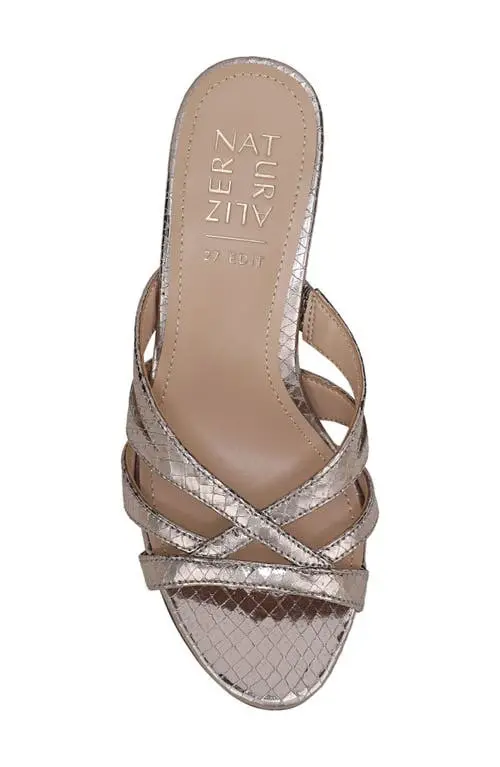 27 EDIT NATURALIZER Tuesday Slide Sandal - Pewter