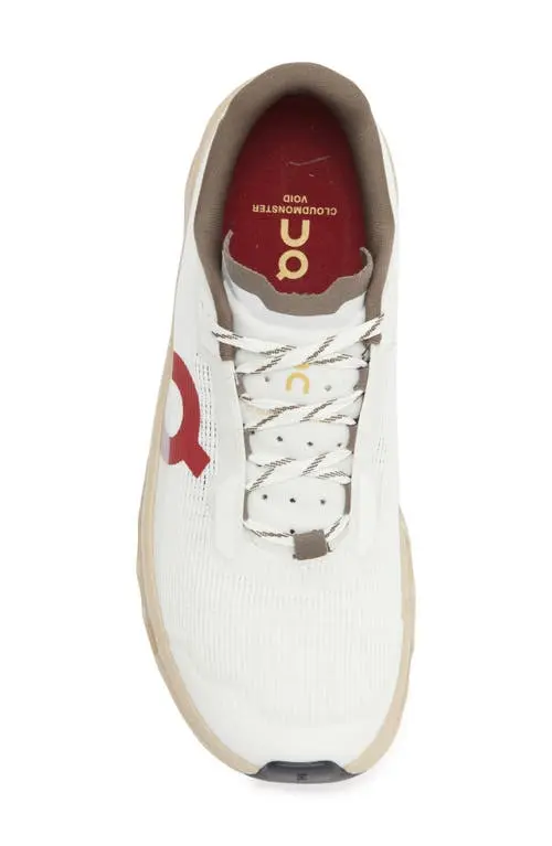 On Cloudmonster Lace-up Sneakers - Ivory/sand