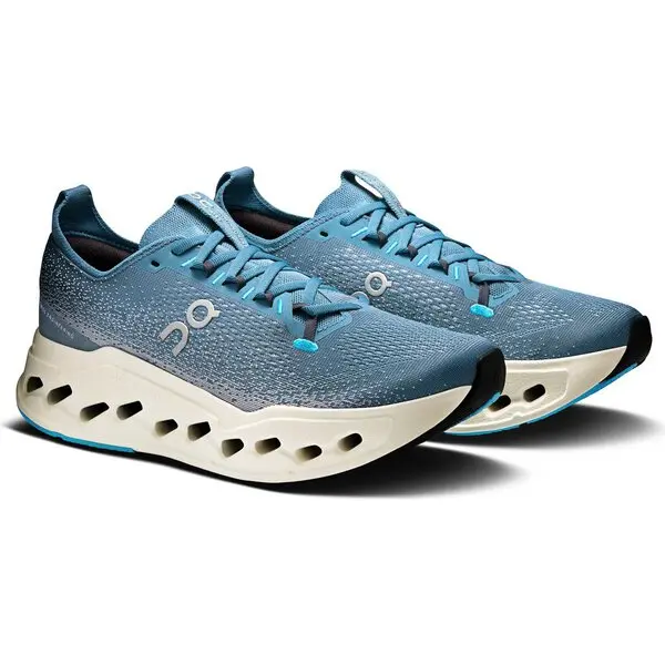 On Cloudsurfer Max Running Sneakers - Dust/ivory