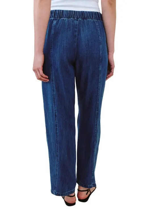 Bella Dahl Seamed Barrel Chambray Tencel Pants
