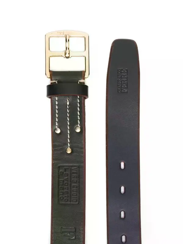 Gianfranco Ferre 1990s Buckled Leather Belt