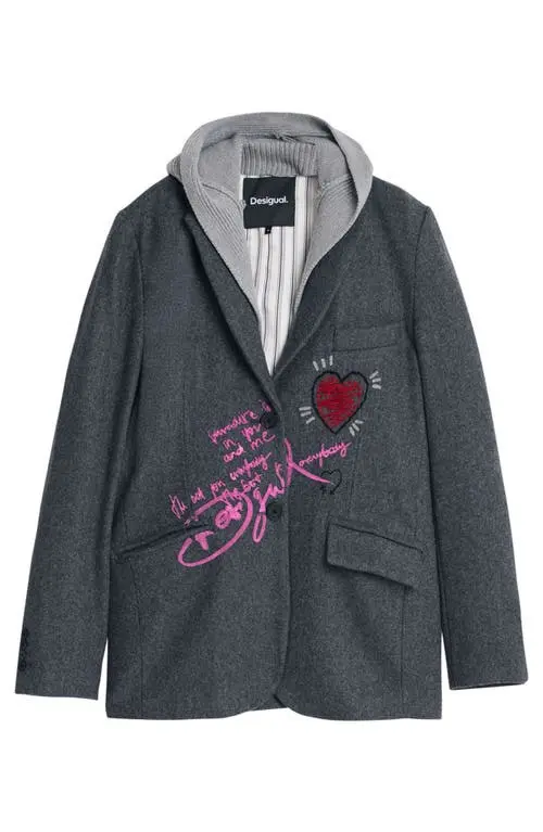 Desigual Hooded Blazer