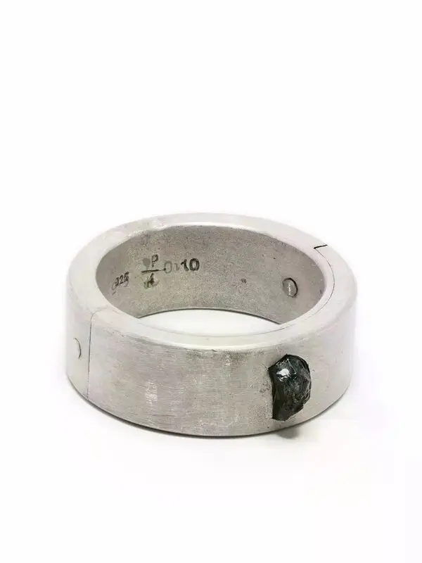 PARTS OF FOUR Sistema Garnet Ring - Silver