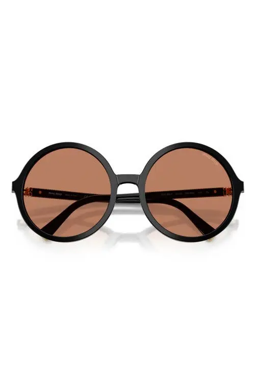Miu Miu 59mm Round Frame Sunglasses