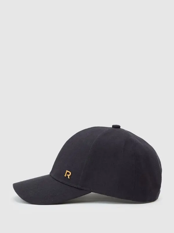 REISS Leila Linen Baseball Cap