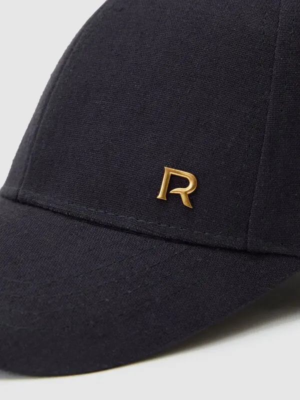 REISS Leila Linen Baseball Cap