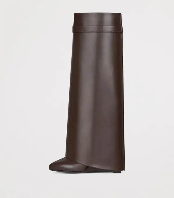Givenchy Leather Shark Lock Knee-high Boots 90