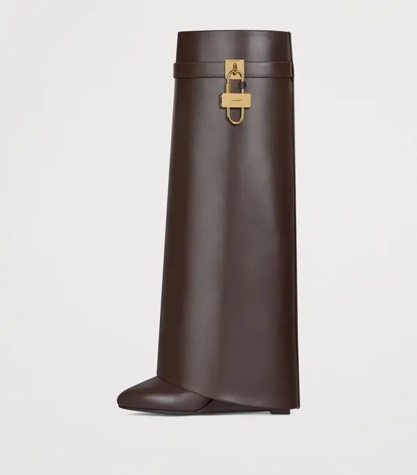Givenchy Leather Shark Lock Knee-high Boots 90