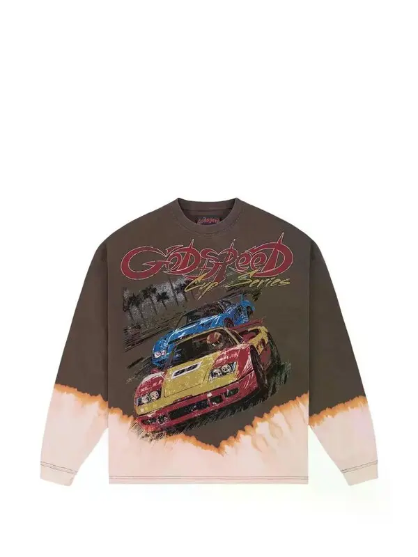 GODSPEED Graphic Print Sweatshirt - Brown