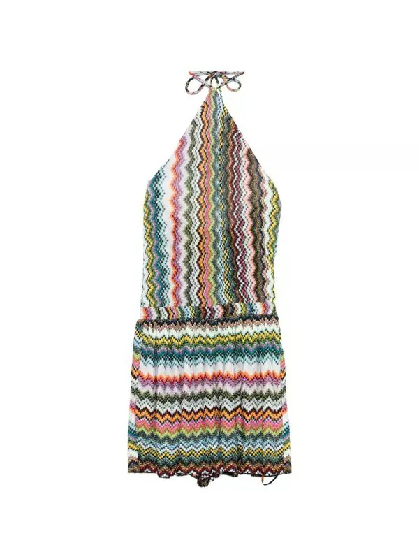 Missoni Halter Chevron Knitwear - Black