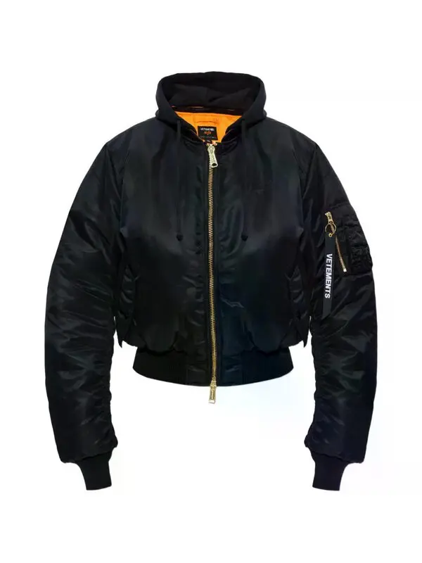 Vetements Hooded Bomber Jacket