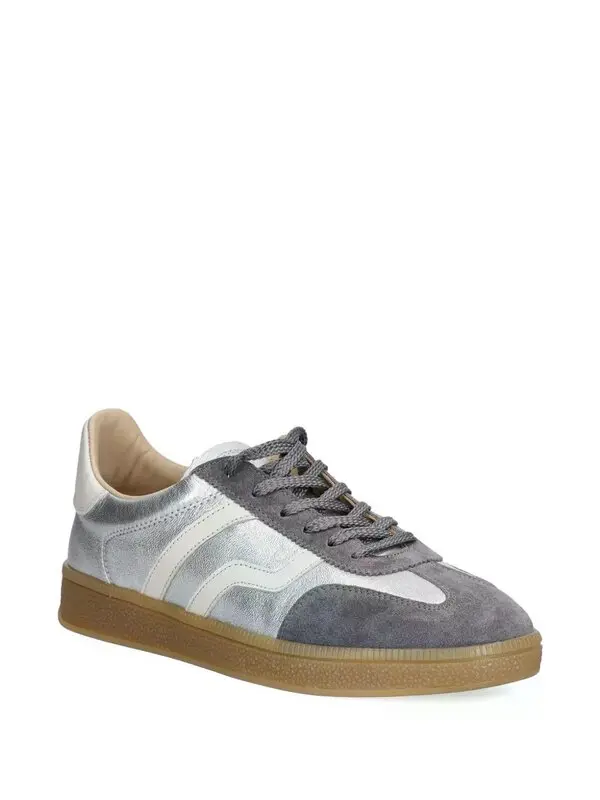 Gant Leather Low Top Sneakers - Silver