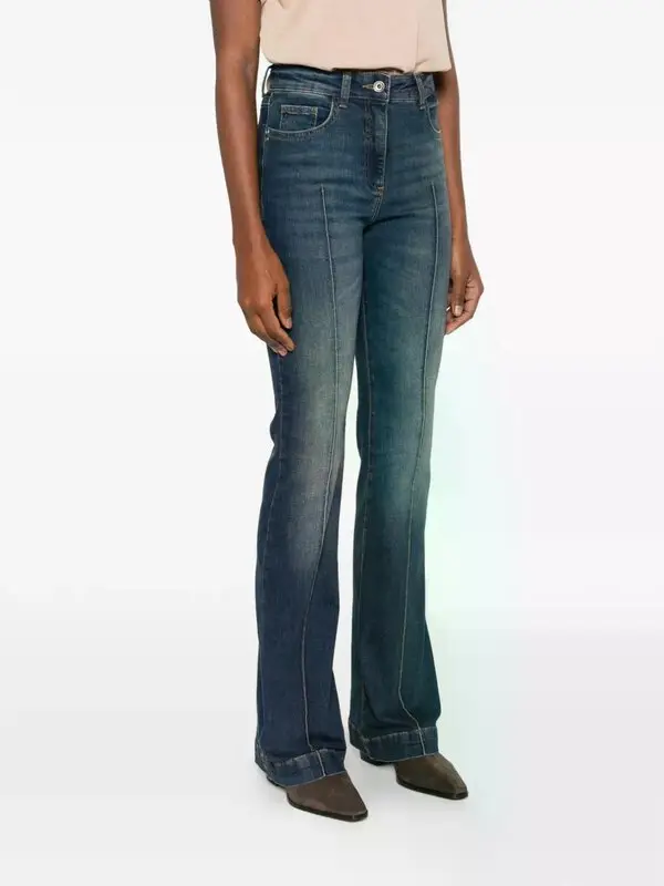 Patrizia Pepe Logo-button Flared Jeans