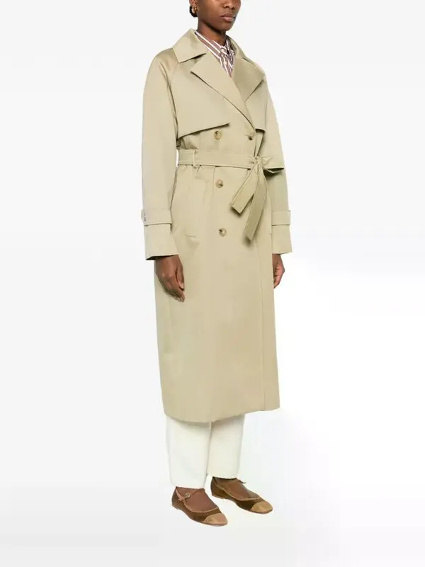 Patrizia Pepe Cotton Trench Coat - Neutrals