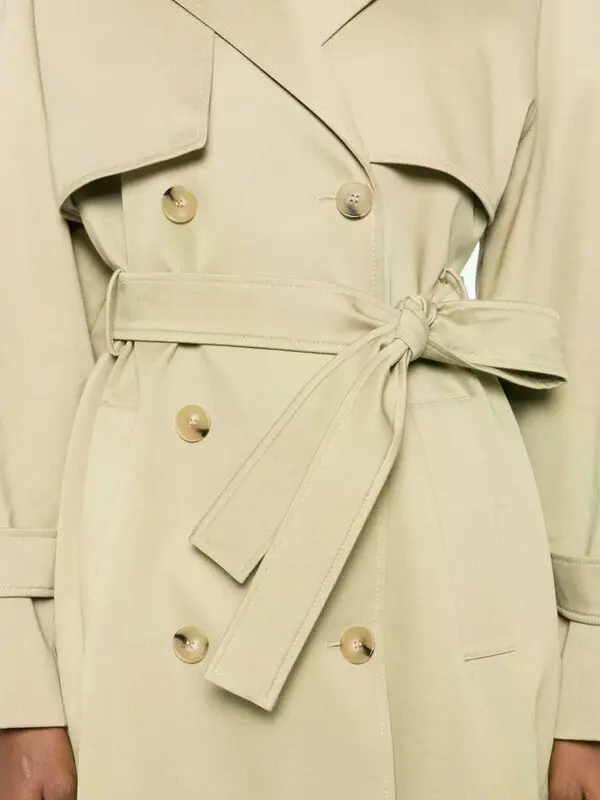 Patrizia Pepe Cotton Trench Coat - Neutrals