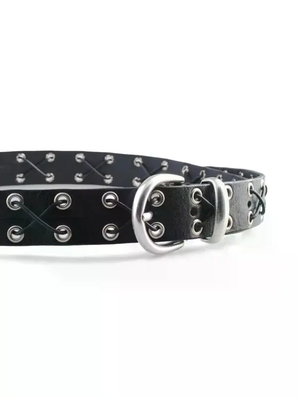 MOLEBO Eyelet Leather Belt