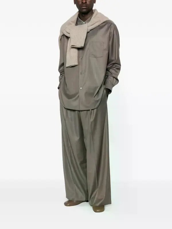 STEIN Pleated Wide Leg Trousers