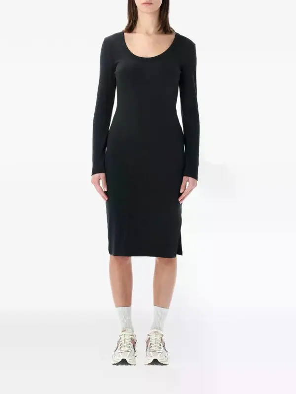 Nike Long-sleeved Midi Dress - Black