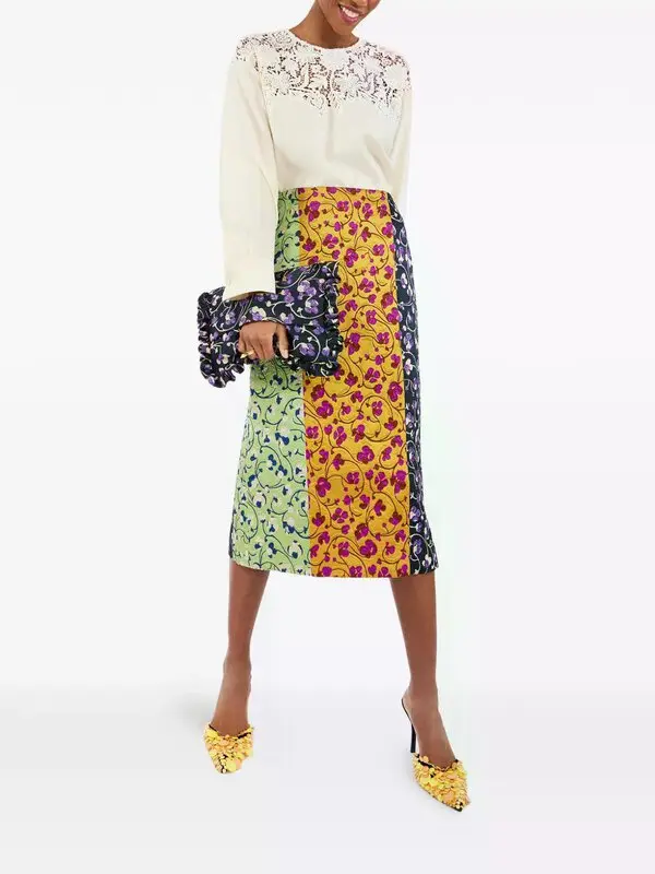 La DoubleJ Lace-paneled Blouse
