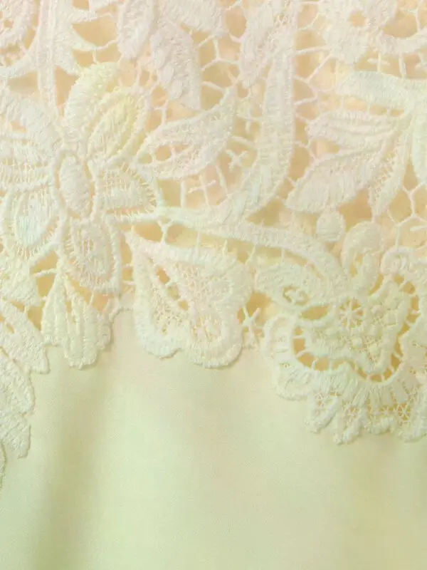 La DoubleJ Lace-paneled Blouse