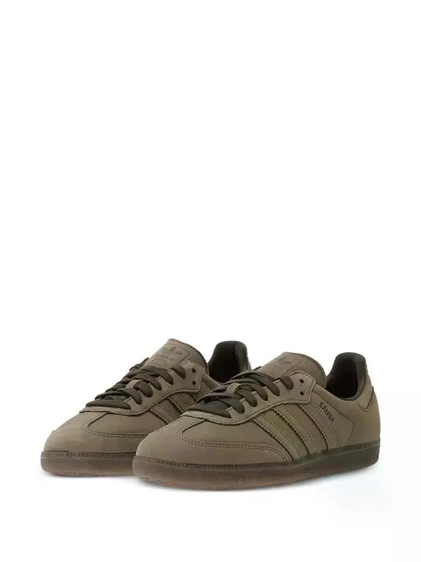 Adidas Samba Striped Trainers - Brown