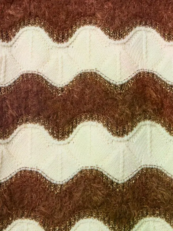 La DoubleJ Wave Pattern Mini Skirt
