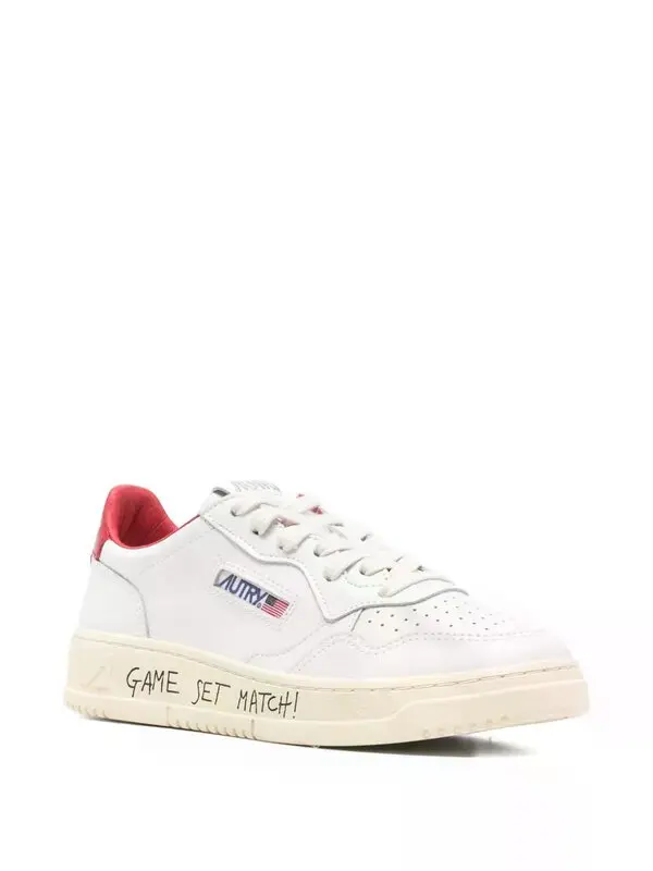 AUTRY Leather Sneakers With Heel Detail
