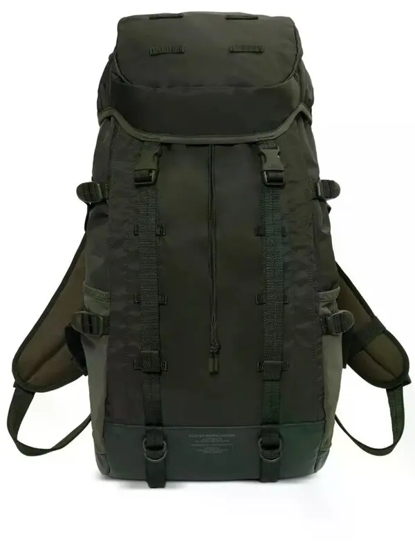 PORTER-YOSHIDA & CO Buckle Strap Backpack - Green