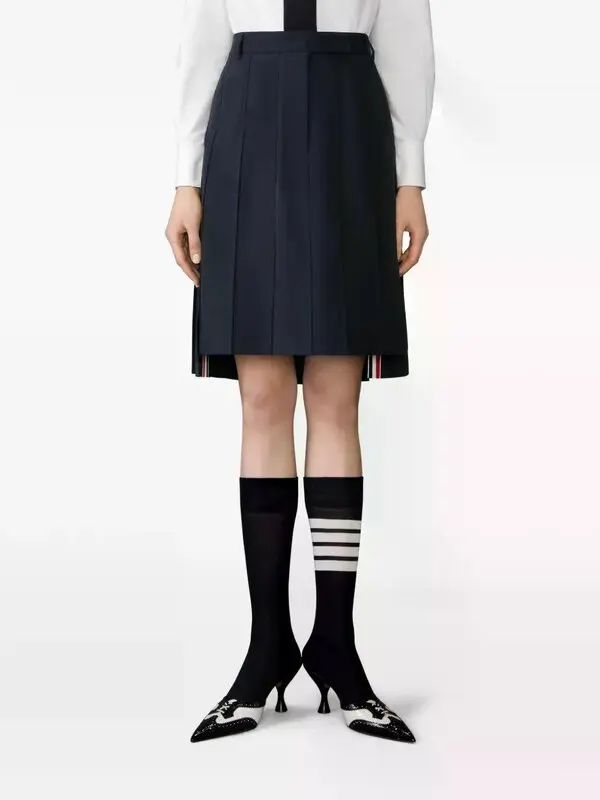 Thom Browne Twill Pleated Mini Skirt