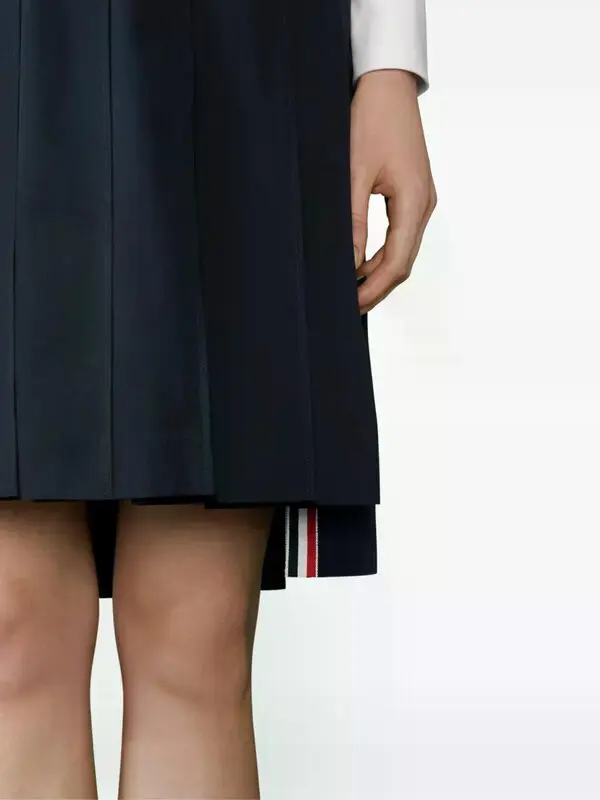 Thom Browne Twill Pleated Mini Skirt