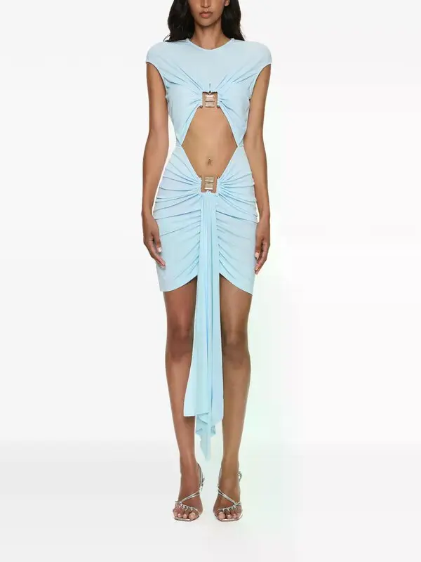 Christopher Esber Bezel Quartz Disconnect Mini Dress