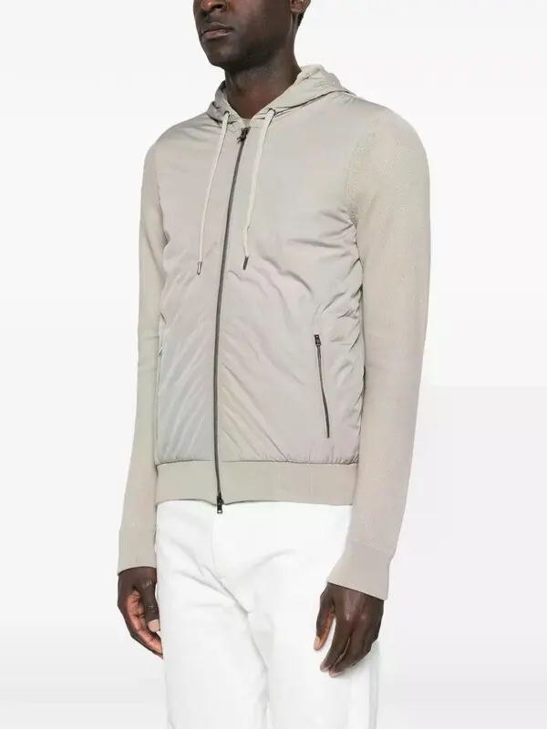 Herno Hooded Zip Jacket - Grey