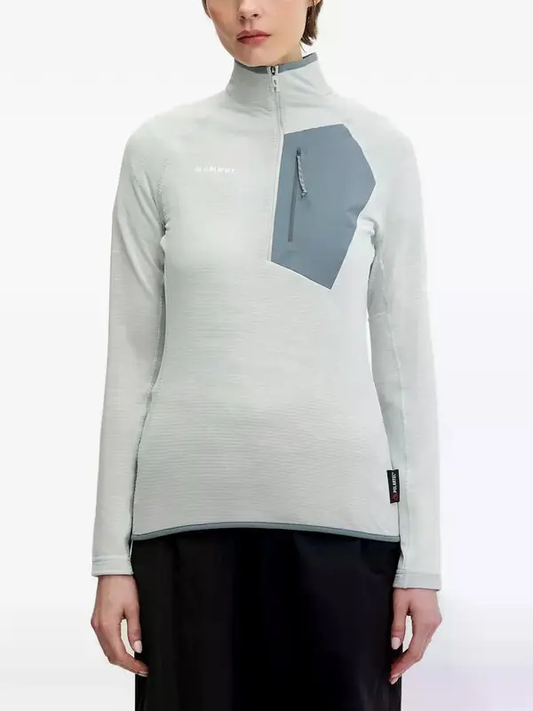 MAMMUT High Neck Zip Detail Sweatshirt