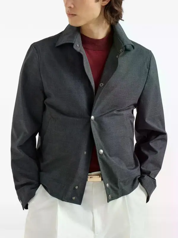 Brunello Cucinelli Bonded Virgin Wool Fresco Jacket
