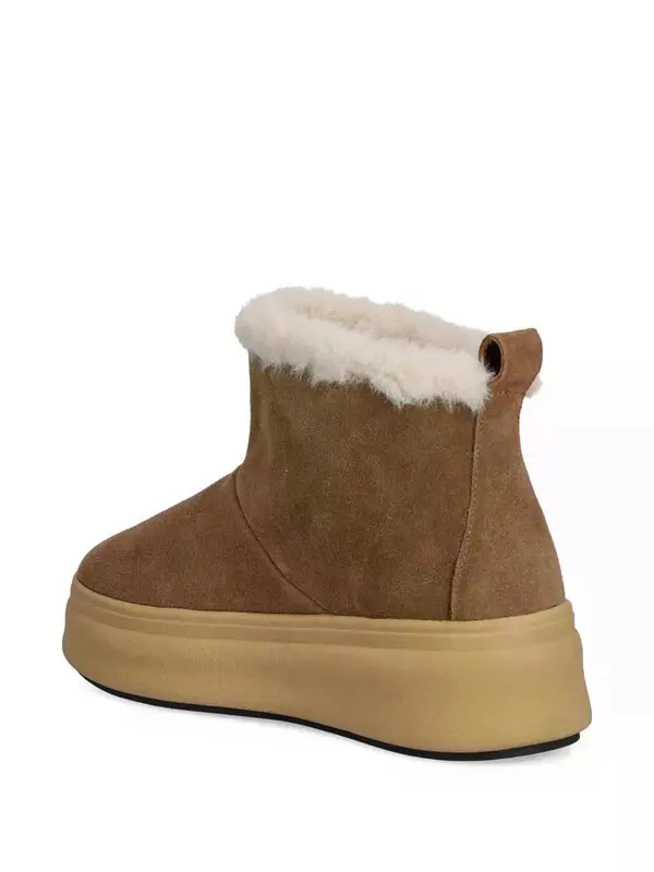 BLAUER. Emery02 Emblem Trim Boots - Brown