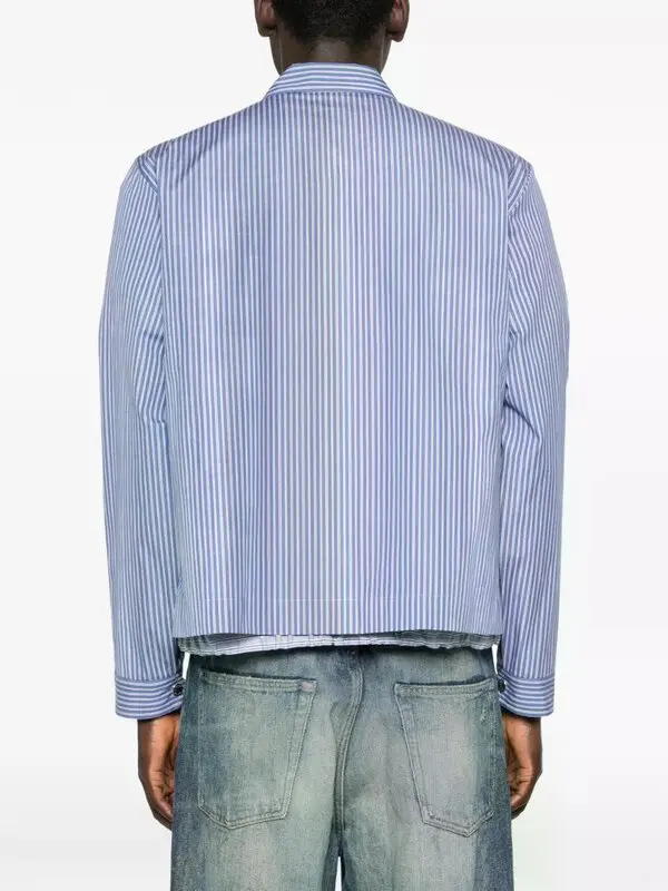 Sacai Striped Long Sleeve Overshirt
