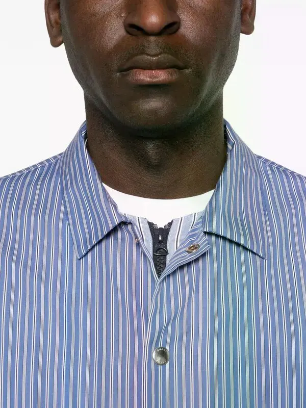 Sacai Striped Long Sleeve Overshirt