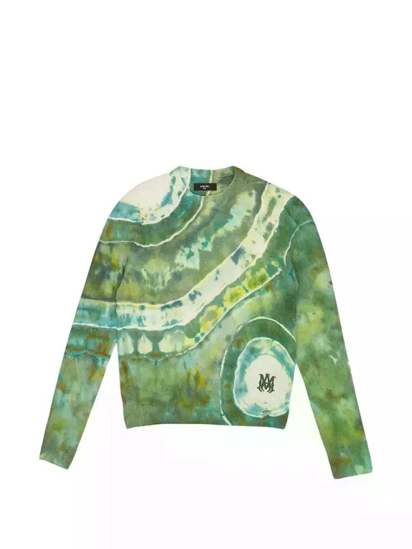 Amiri Ma Tie Dye Cashmere Crewneck Sweatshirt